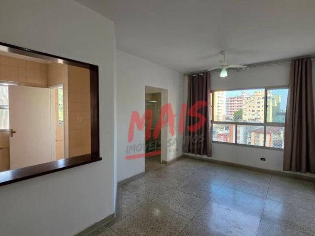 Apartamento em Centro, São Vicente/SP de 45m² 1 quartos para locação R$ 1.900,00/mes