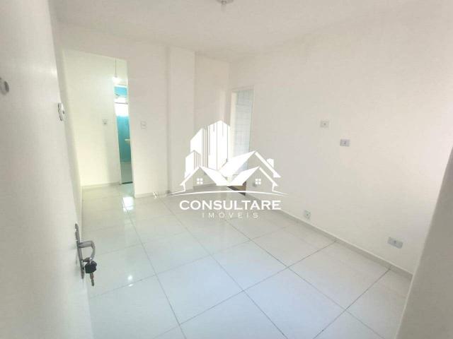 Apartamento em Centro, São Vicente/SP de 46m² 1 quartos à venda por R$ 254.000,00