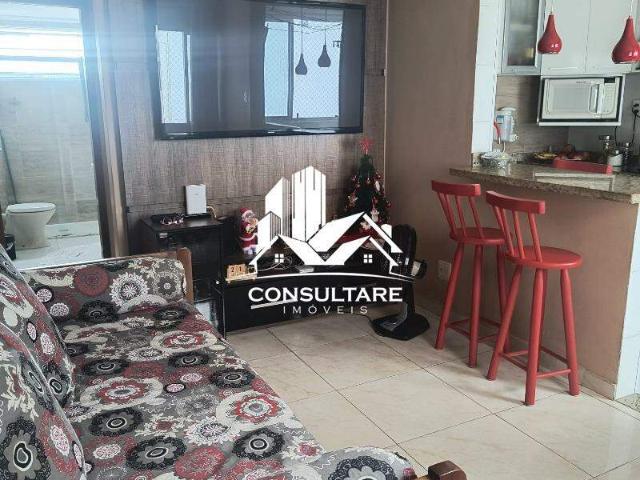 Apartamento em Centro, São Vicente/SP de 52m² 1 quartos à venda por R$ 264.000,00