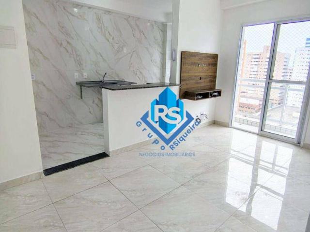 Apartamento em Cidade Ocian, Praia Grande/SP de 48m² 2 quartos à venda por R$ 328.000,00 ou para locação R$ 2.100,00/mes
