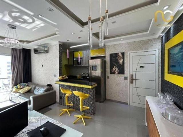 Apartamento em Cidade Ocian, Praia Grande/SP de 63m² 2 quartos à venda por R$ 450.000,00