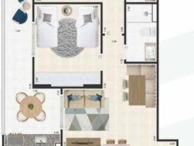 Apartamento em Cidade Ocian, Praia Grande/SP de 80m² 2 quartos à venda por R$ 616.000,00