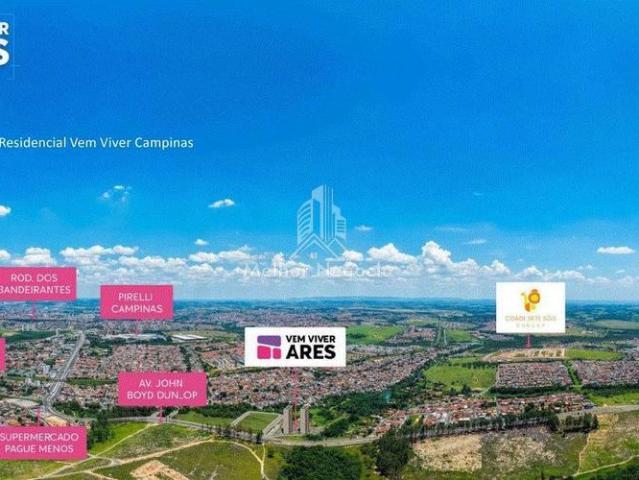 Apartamento em Cidade Satélite Íris, Campinas/SP de 43m² 2 quartos à venda por R$ 329.000,00