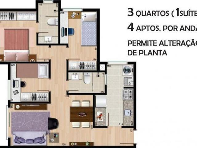 APARTAMENTO EM CONDOMÍNIO CLUBE PRONTO PARA MORAR NO PORTÃO