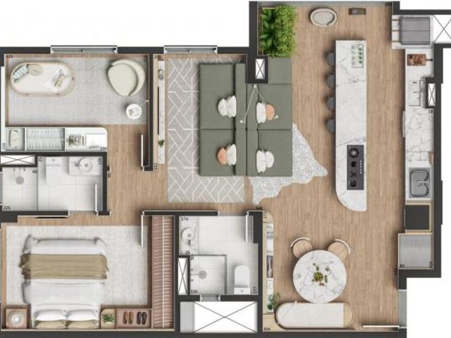APARTAMENTO EM CONDOMÍNIO CLUBE