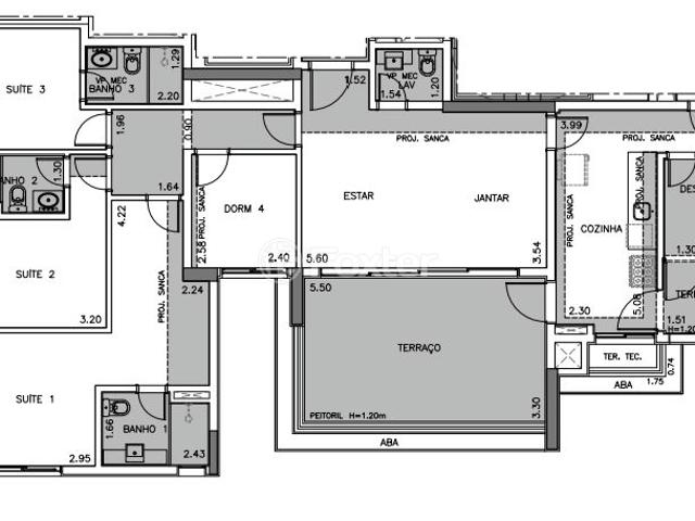 Apartamento em condomínio com 4 dormitórios em São Paulo
