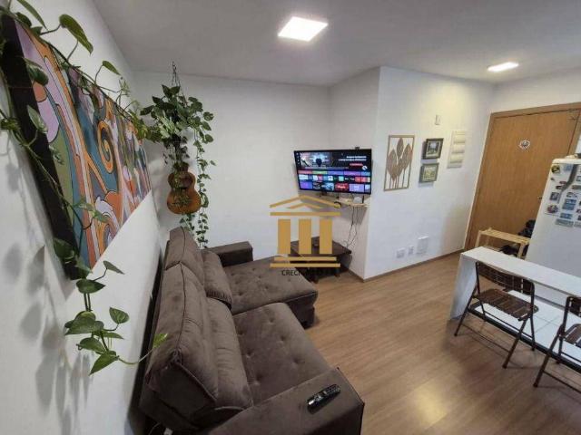 Apartamento em Condomínio Residencial Colinas do Paratehy, São José dos Campos/SP de 66m² 3 quartos à venda por R$ 554.900,00