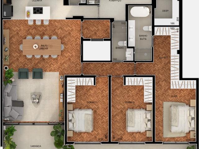Apartamento em Consolação, São Paulo/SP de 202m² 3 quartos à venda por R$ 2.848.998,00