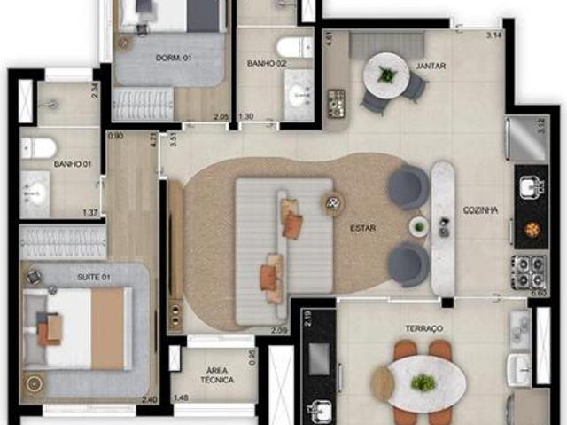 Apartamento em Construção
