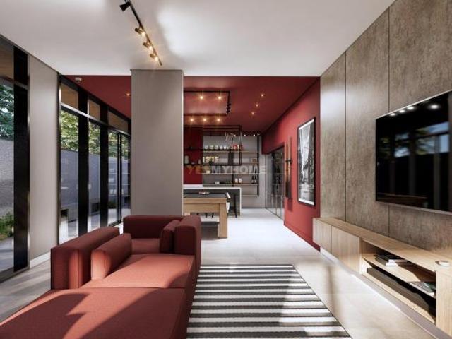 Apartamento em Construção com 1 Quarto e Terraço em Curitiba, Paraná