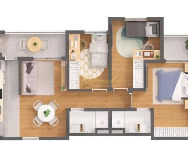 Apartamento em construção, à venda, 3 quartos, 1 suíte, Condomínio Artemis, Indaiatuba