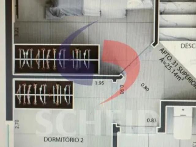 Apartamento em construção entrega em janeiro / 27 com 2 dormitório