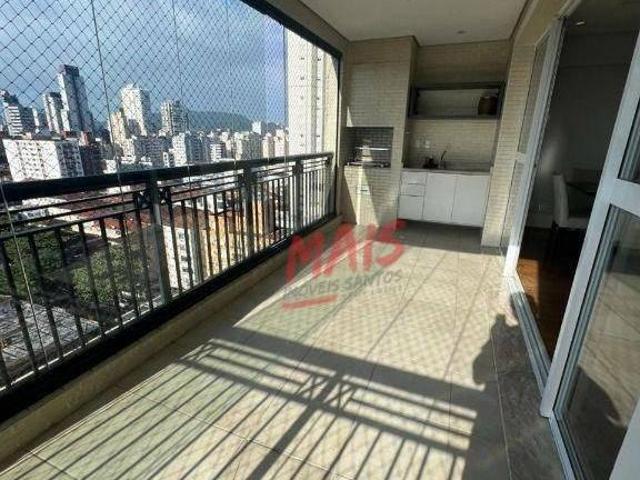 Apartamento em Embaré, Santos/SP de 156m² 3 quartos à venda por R$ 1.950.000,00 ou para locação R$ 1