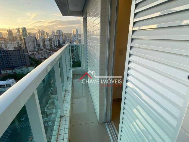 Apartamento em Embaré, Santos/SP de 57m² 2 quartos à venda por R$ 794.900,00