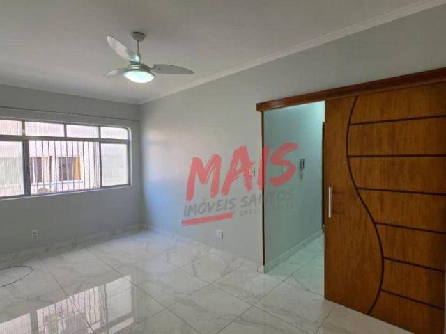Apartamento em Embaré, Santos/SP de 76m² 2 quartos para locação R$ 3.700,00/mes