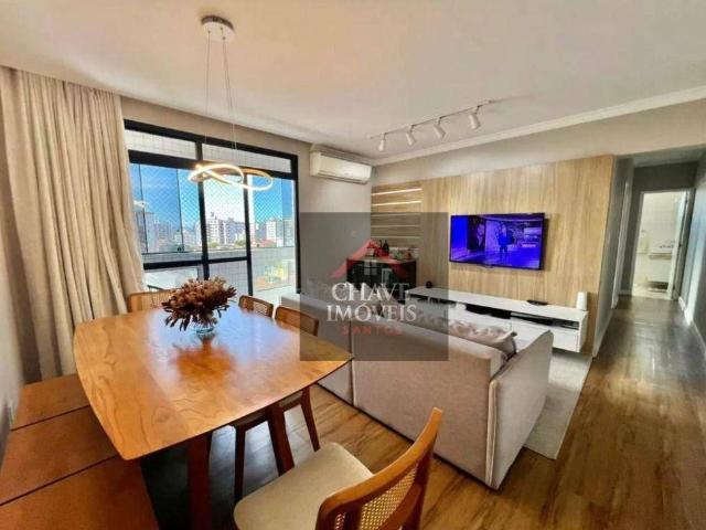 Apartamento em Embaré, Santos/SP de 88m² 2 quartos à venda por R$ 739.000,00