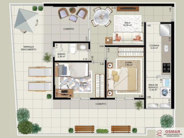 Apartamento em Embaré, Santos/SP de 93m² 2 quartos à venda por R$ 787.900,00