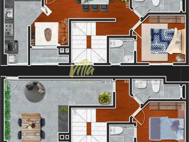 Apartamento em Estação, Araucária/PR de 106m² 3 quartos à venda por R$ 890.000,00