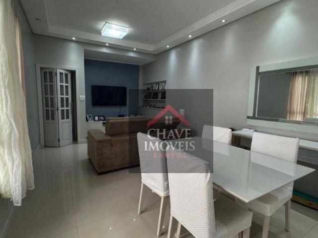Apartamento em Gonzaga, Santos/SP de 173m² 3 quartos à venda por R$ 978.000,00