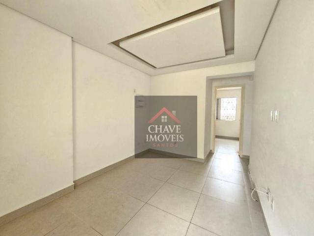 Apartamento em Gonzaga, Santos/SP de 47m² 1 quartos à venda por R$ 420.000,00 ou para locação R$ 2.500,00/mes
