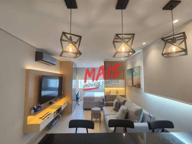 Apartamento em Gonzaga, Santos/SP de 40m² 1 quartos à venda por R$ 629.900,00 ou para locação R$ 4.800,00/mes