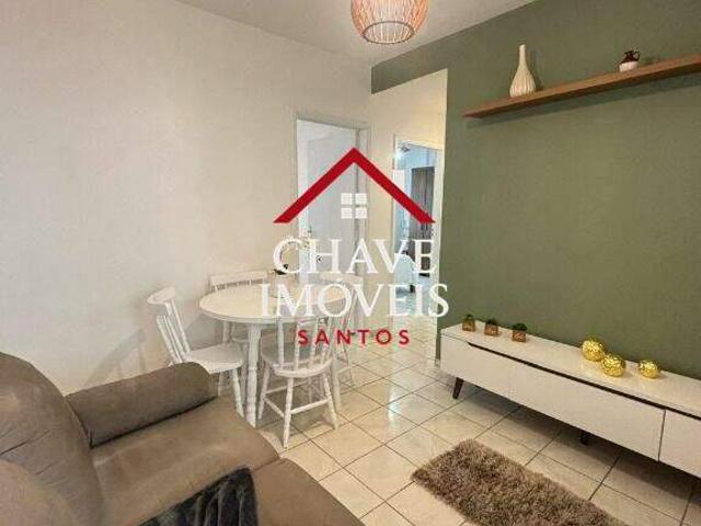 Apartamento em Gonzaga, Santos/SP de 55m² 2 quartos para locação R$ 2.900,00/mes