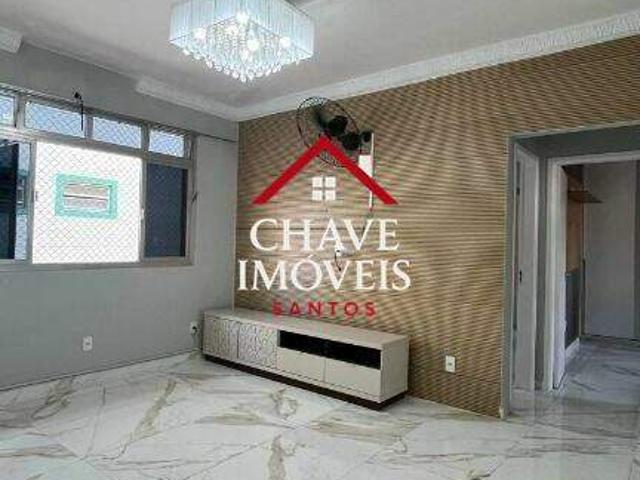Apartamento em Gonzaga, Santos/SP de 63m² 2 quartos para locação R$ 3.500,00/mes
