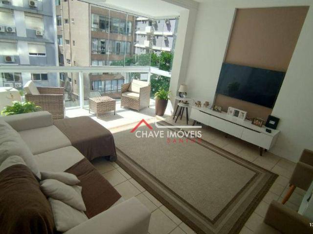 Apartamento em Gonzaga, Santos/SP de 89m² 2 quartos à venda por R$ 574.000,00