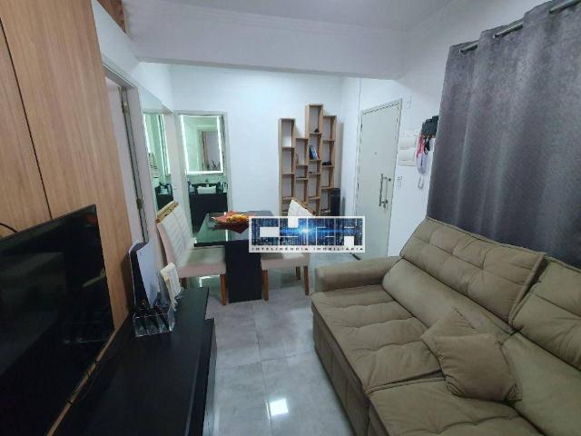 Apartamento em Itararé, São Vicente/SP de 52m² 1 quartos à venda por R$ 329.000,00