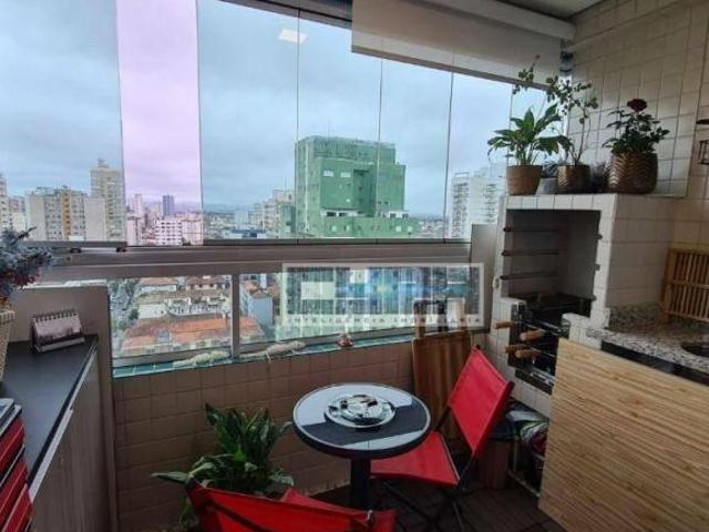 Apartamento em Itararé, São Vicente/SP de 91m² 3 quartos à venda por R$ 729.000,00