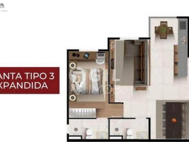Apartamento em Jardim Califórnia, Jacareí/SP de 63m² 2 quartos à venda por R$ 433.839,00