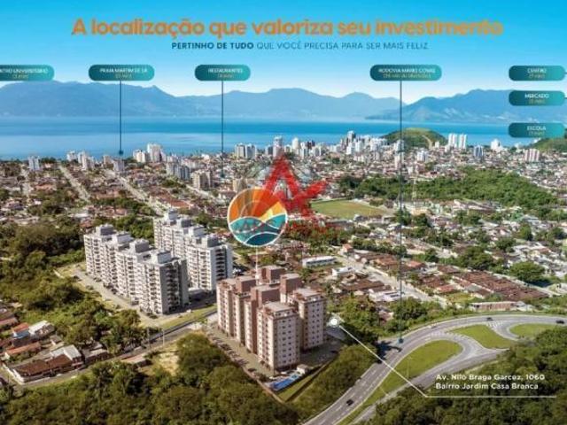 Apartamento em Jardim Casa Branca, Caraguatatuba/SP de 6100m² 2 quartos à venda por R$ 399.000,00