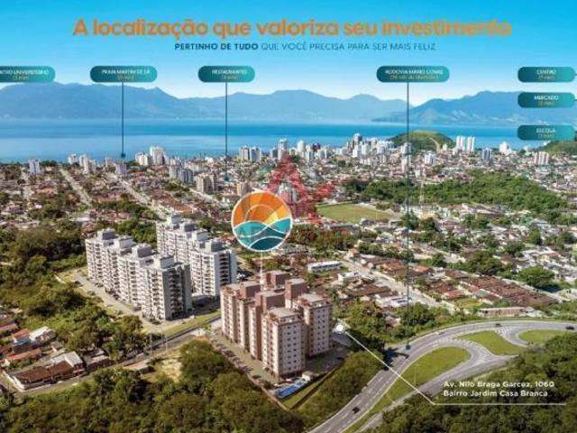 Apartamento em Jardim Casa Branca, Caraguatatuba/SP de 61m² 2 quartos à venda por R$ 399.000,00