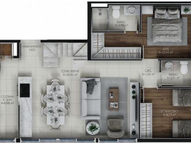 Apartamento em Jardim Botânico