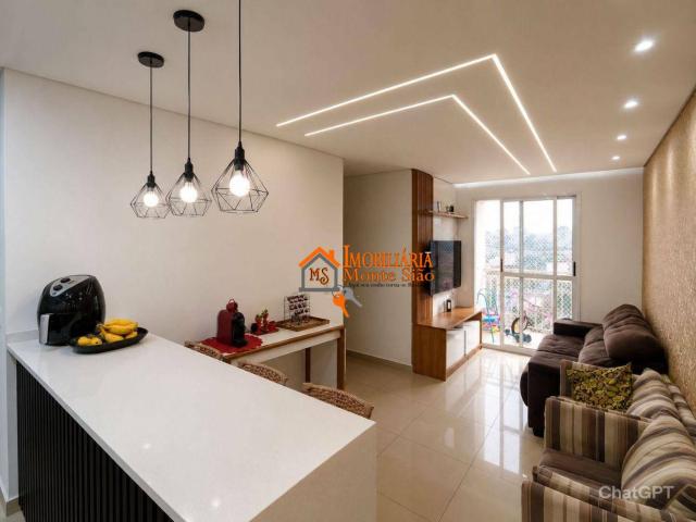 Apartamento em Jardim Bela Vista, Guarulhos/SP de 63m² 3 quartos para locação R$ 2.450,00/mes