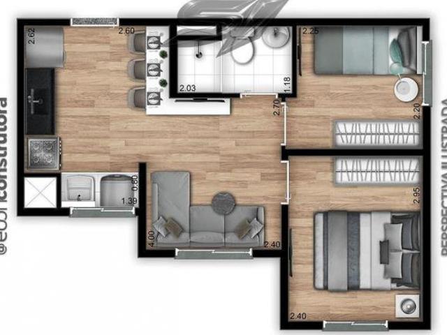 Apartamento em Jardim da Pedreira, São Paulo/SP de 32m² 2 quartos à venda por R$ 252.000,00