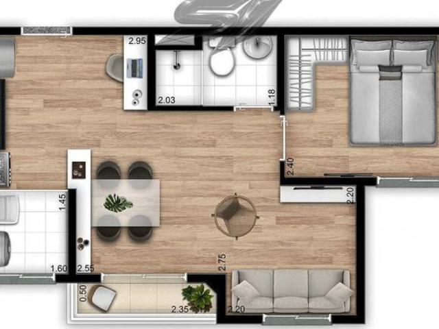 Apartamento em Jardim da Pedreira, São Paulo/SP de 37m² 2 quartos à venda por R$ 282.000,00