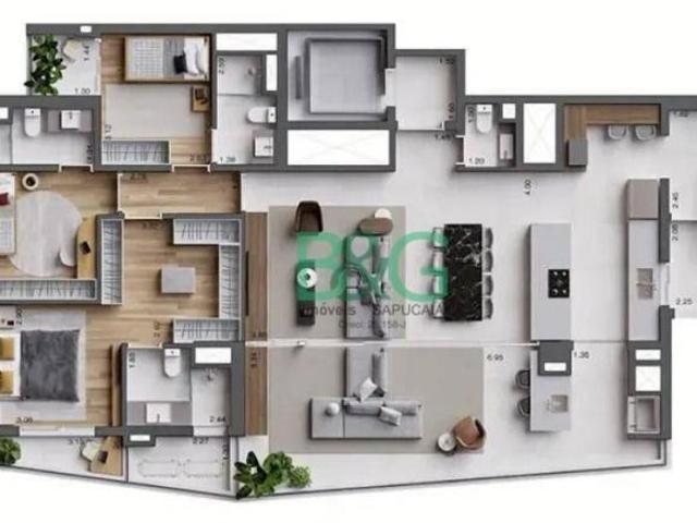 Apartamento em Jardim das Acácias, São Paulo/SP de 168m² 3 quartos à venda por R$ 2.600.000,00