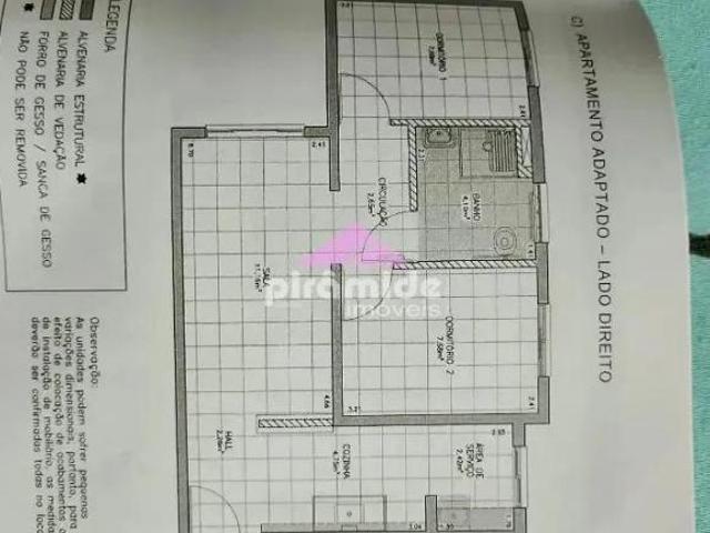 Apartamento em Jardim das Indústrias, São José dos Campos/SP de 50m² 2 quartos à venda por R$ 321.00