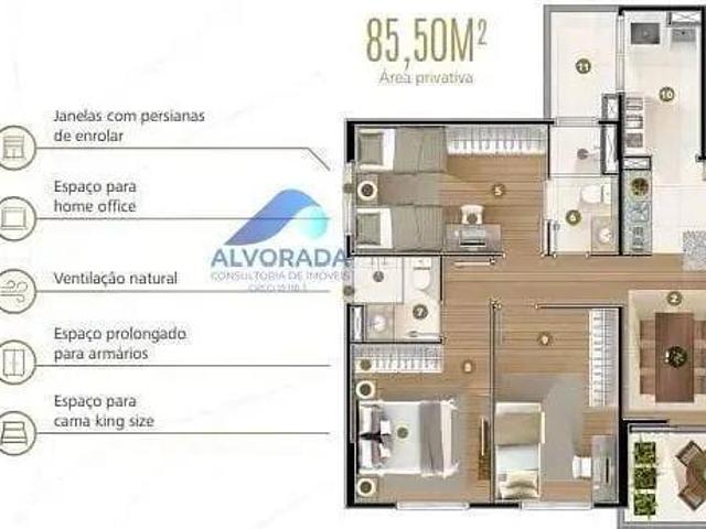 Apartamento em Jardim Flórida, Jacareí/SP de 85m² 3 quartos à venda por R$ 620.000,00