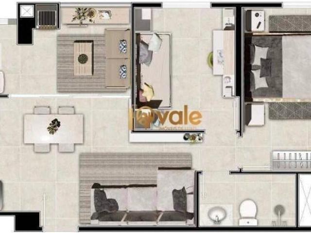 Apartamento em Jardim Oriente, São José dos Campos/SP de 56m² 2 quartos à venda por R$ 455.000,00