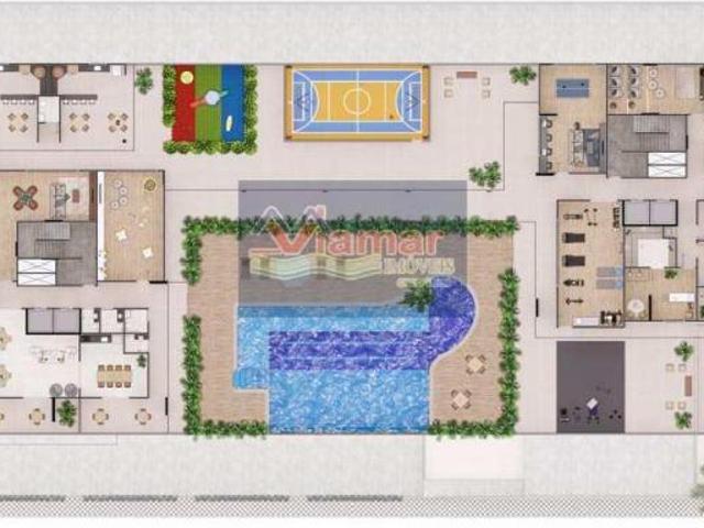 Apartamento em Jardim Las Palmas, Guarujá/SP de 78m² 2 quartos à venda por R$ 895.800,00