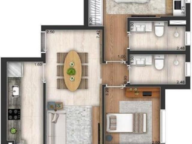 Apartamento em Jardim Nova Yorque, Araçatuba/SP de 70m² 2 quartos à venda por R$ 620.000,00