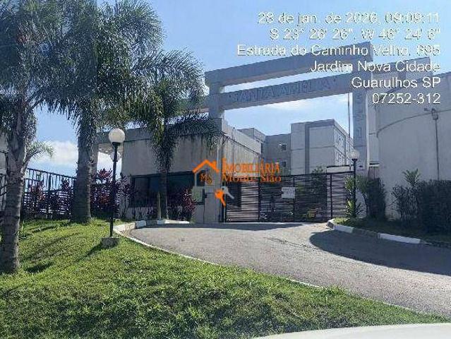 Apartamento em Jardim Nova Cidade, Guarulhos/SP de 38m² 2 quartos à venda por R$ 152.076,13