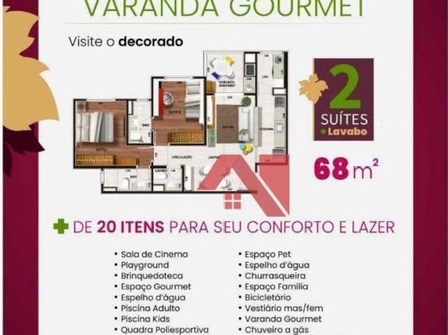 Apartamento em Jardim Scomparim, Mogi Mirim/SP de 68m² 2 quartos à venda por R$ 508.552,33