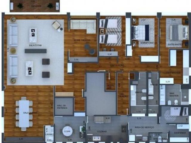 Apartamento em Jardim Paulista, São Paulo/SP de 306m² 3 quartos à venda por R$ 4.680.000,00