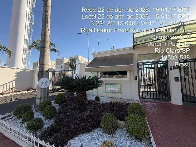 Apartamento em Jardim Paulista, Rio Claro/SP de 46m² 2 quartos à venda por R$ 116.653,27