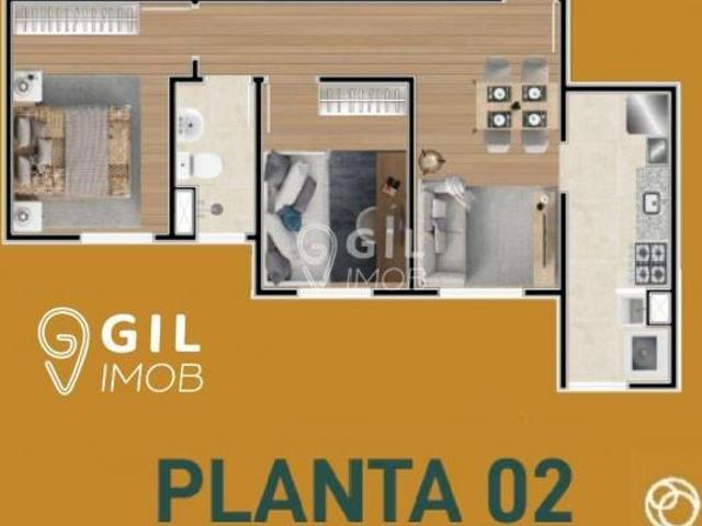 Apartamento em Jardim Primavera, Jacareí/SP de 52m² 2 quartos à venda por R$ 275.000,00