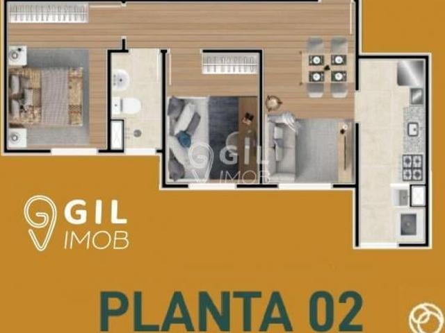 Apartamento em Jardim Primavera, Jacareí/SP de 52m² 2 quartos à venda por R$ 275.000,00