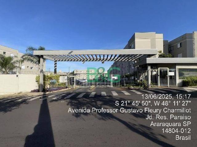 Apartamento em Jardim Residencial Paraíso, Araraquara/SP de 43m² 2 quartos à venda por R$ 89.307,70